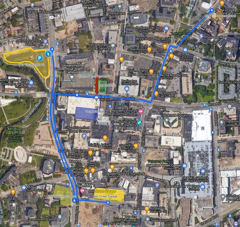 Campus Maps - Stamford | Parking Services